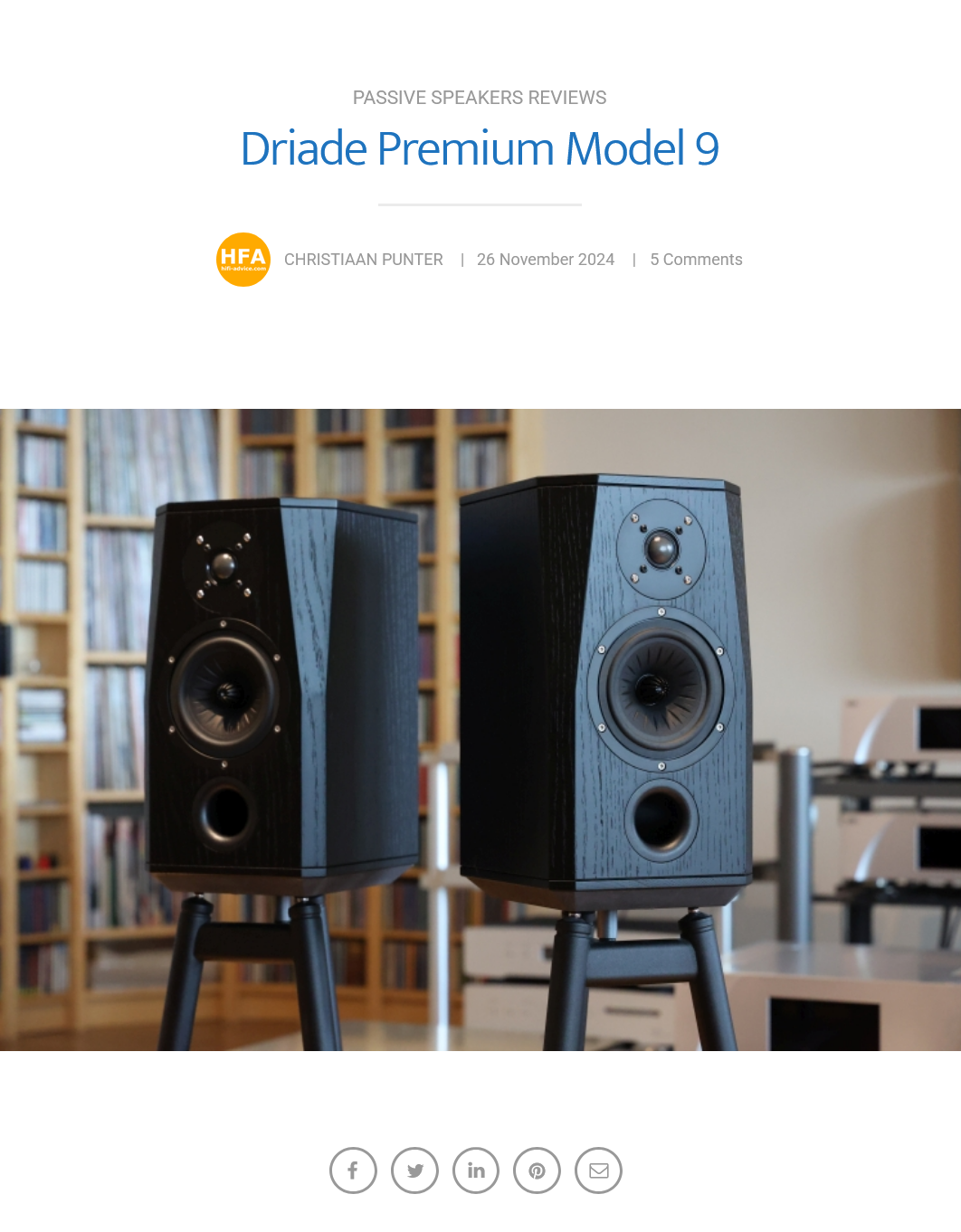 Driade Systems | De Driade Premium Series luidsprekers